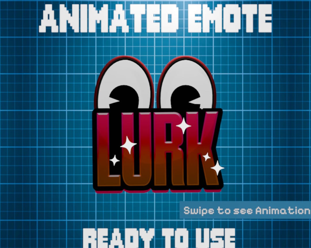 ANIMATED EMOTE Red | Lurk Emote, Kick Emote, Twitch Emote, Discord ...