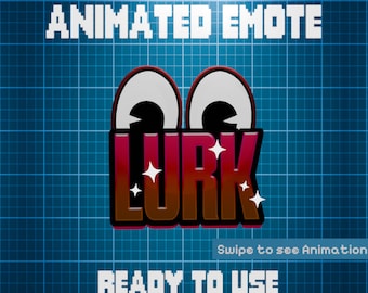 ANIMATED EMOTE RGB | Lurk Emote, Kick Emote, Twitch Emote, Discord ...