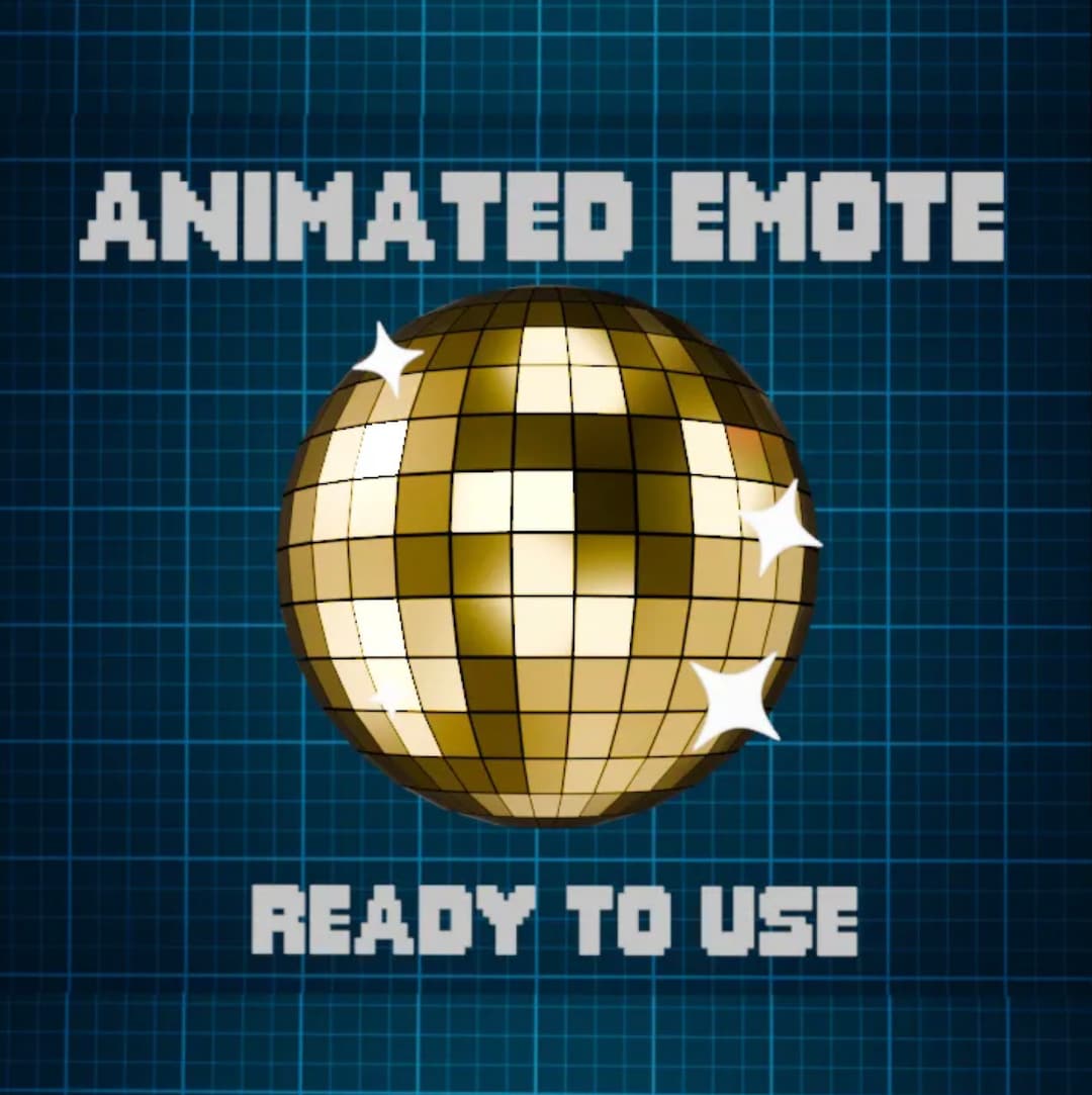 ANIMATED EMOTE Yellow | Disco Ball Emote, Kick Emote, Twitch Emote ...