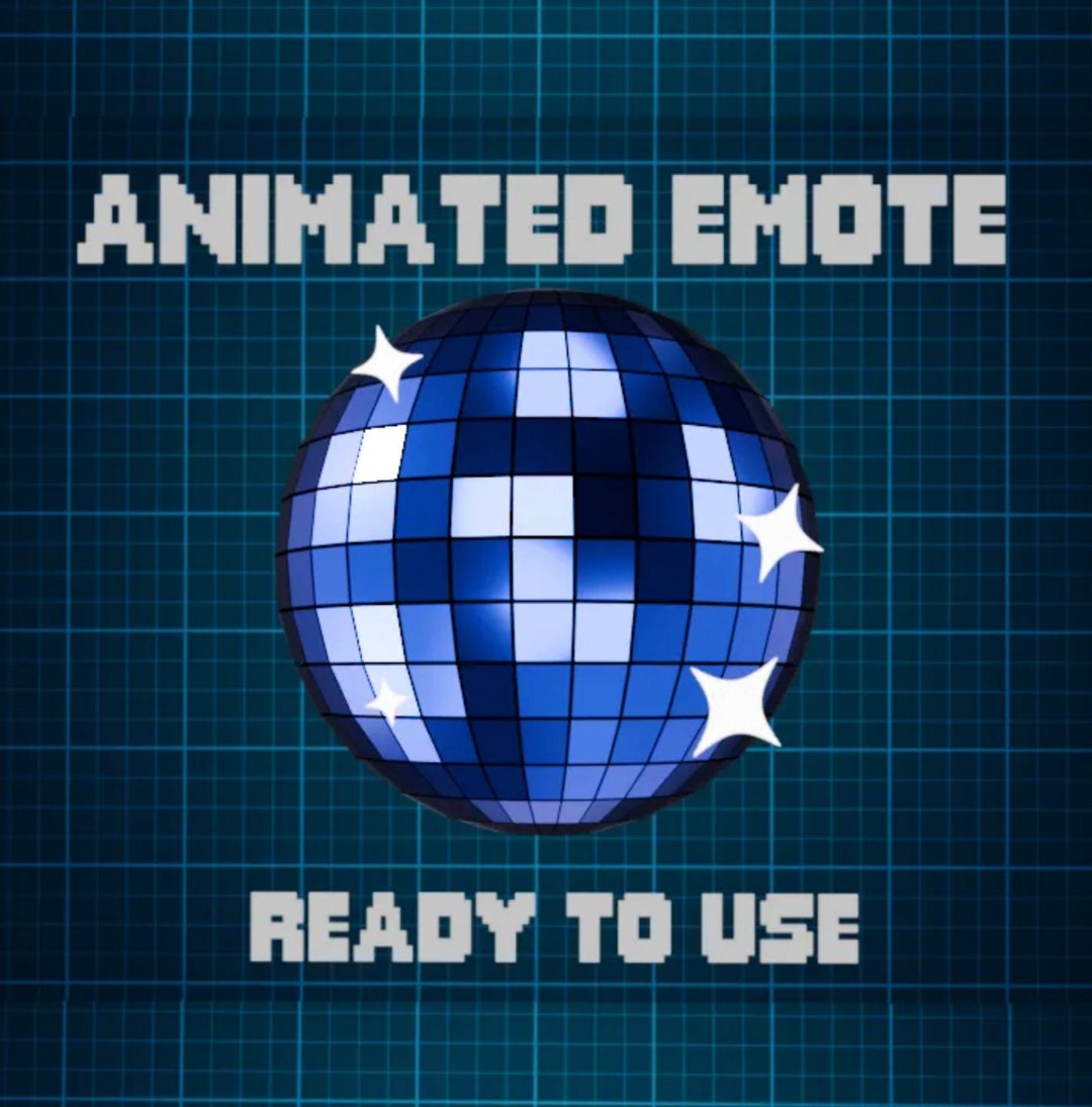ANIMATED EMOTE Blue | Disco Ball Emote, Kick Emote, Twitch Emote ...