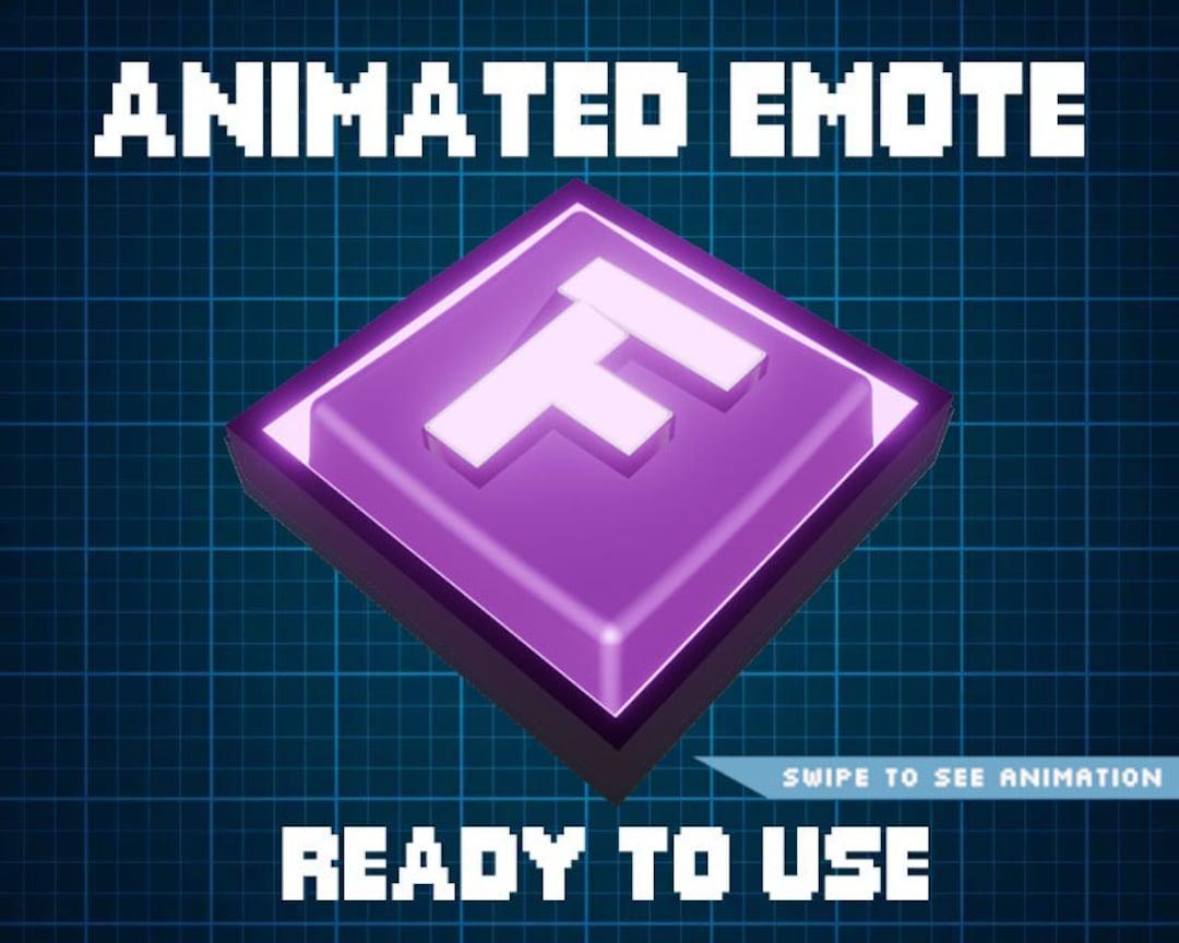 ANIMATED EMOTE Light Purple | F Key Emote, Kick Emote, Twitch Emote ...