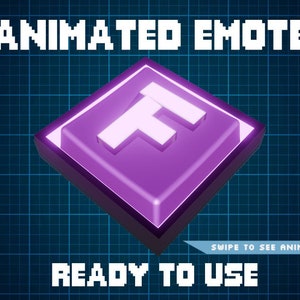 ANIMATED EMOTE Light Purple | F Key Emote, Kick Emote, Twitch Emote ...