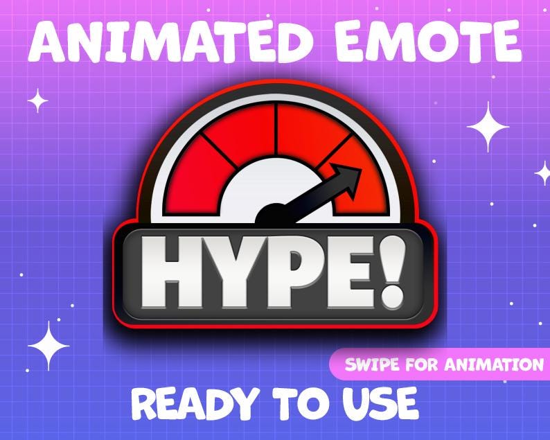 ANIMATED EMOTE Red Hype Emote, Kick Emote, Twitch Emote, Discord Emote ...