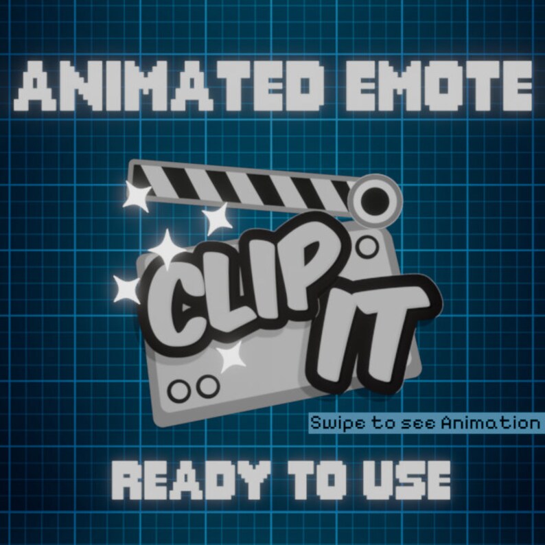 ANIMATED EMOTE White | Clip It Emote, Kick Emote, Twitch Emote, Discord ...