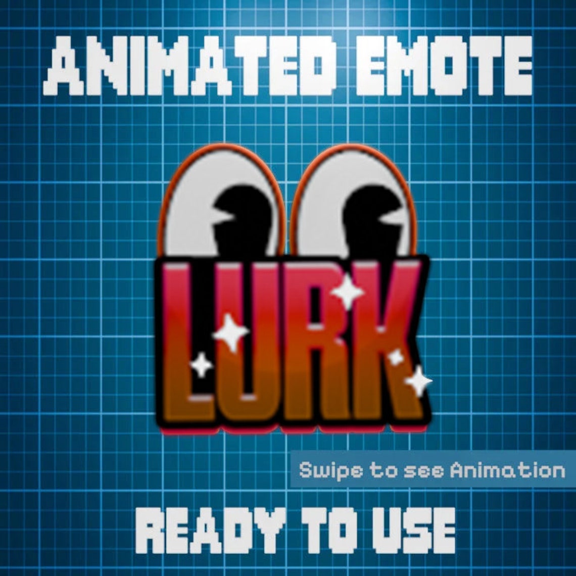 ANIMATED EMOTE RGB | Lurk Emote, Kick Emote, Twitch Emote, Discord ...