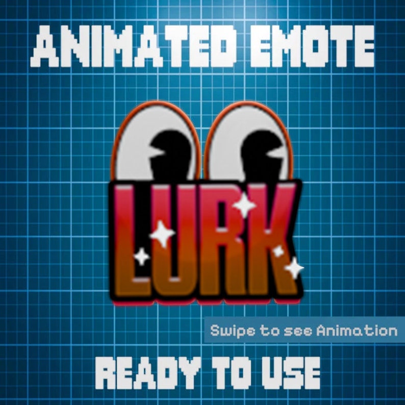 ANIMATED EMOTE RGB | Lurk Emote, Kick Emote, Twitch Emote, Discord ...