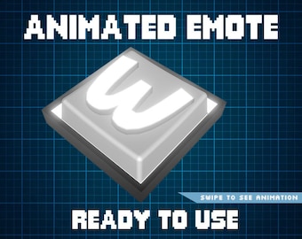 ANIMATED EMOTE Red W Key Emote, Kick Emote, Twitch Emote, Discord Emote ...