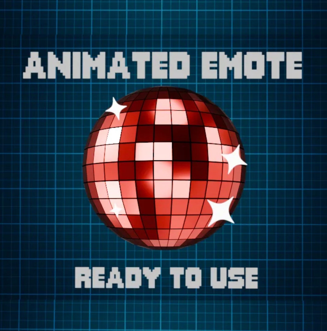 ANIMATED EMOTE Red | Disco Ball Emote, Kick Emote, Twitch Emote ...