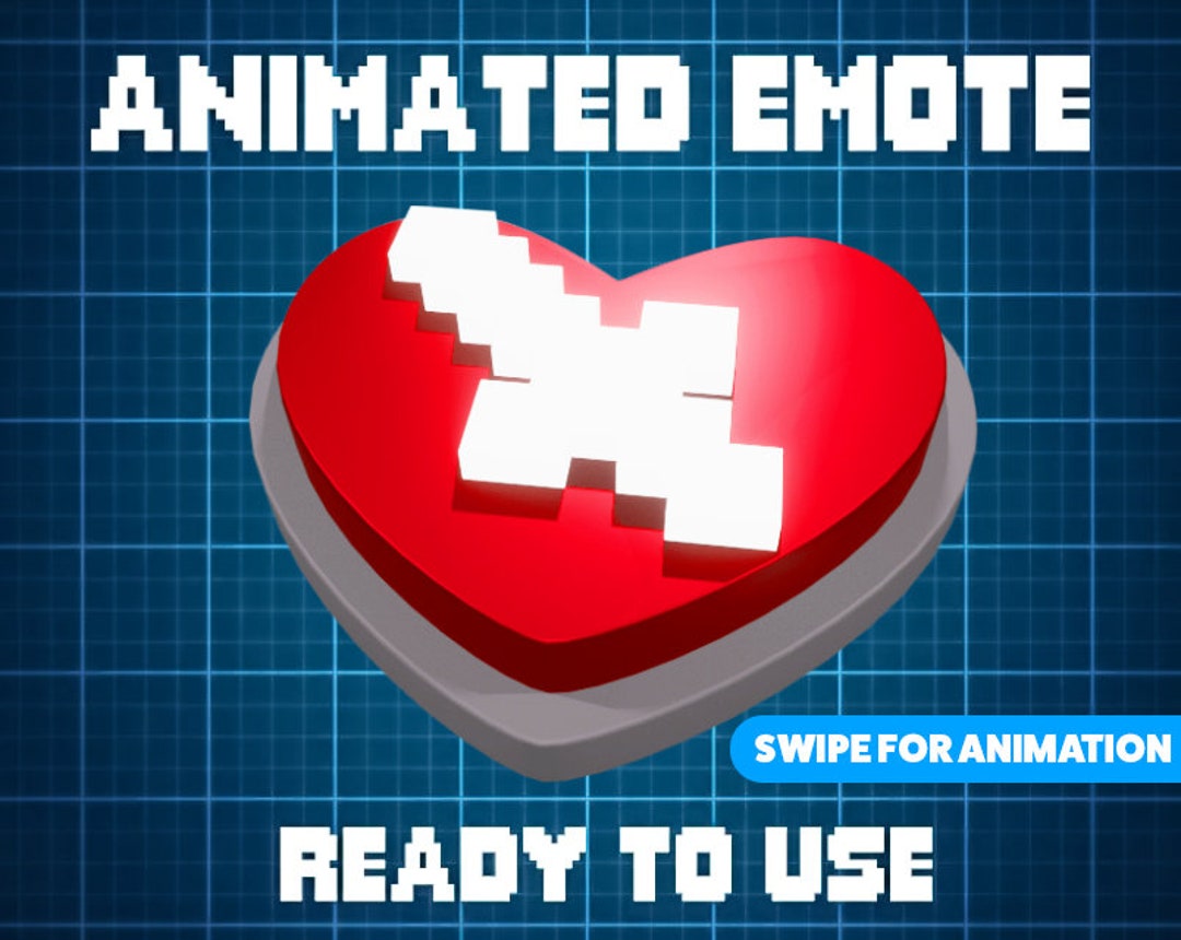 ANIMATED EMOTE Red | Mod Love, Heart Emote, Kick Emote, Twitch Emote ...