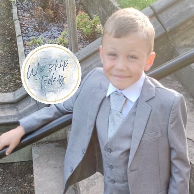 Boy Gray Suit - Etsy