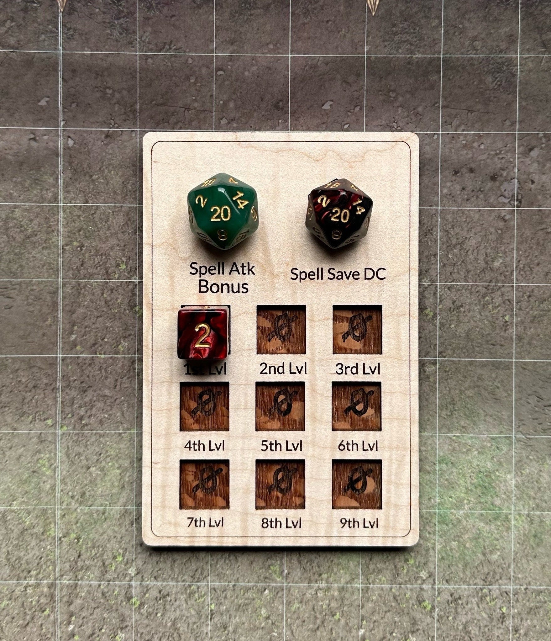 Handcrafted Wooden Spell Tracker for Rpgs - Etsy