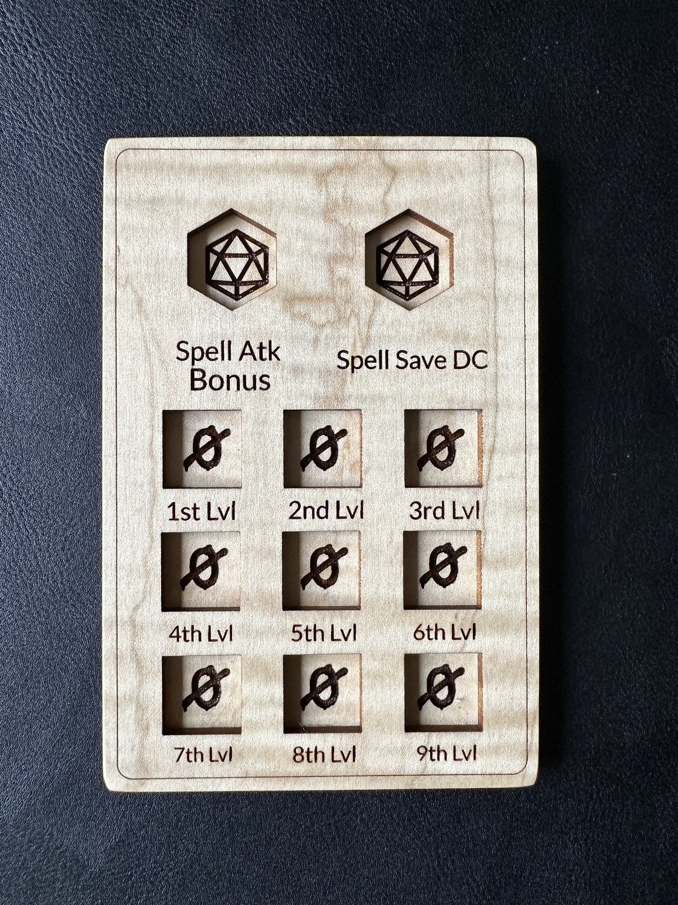 Handcrafted Wooden Spell Tracker for Rpgs - Etsy