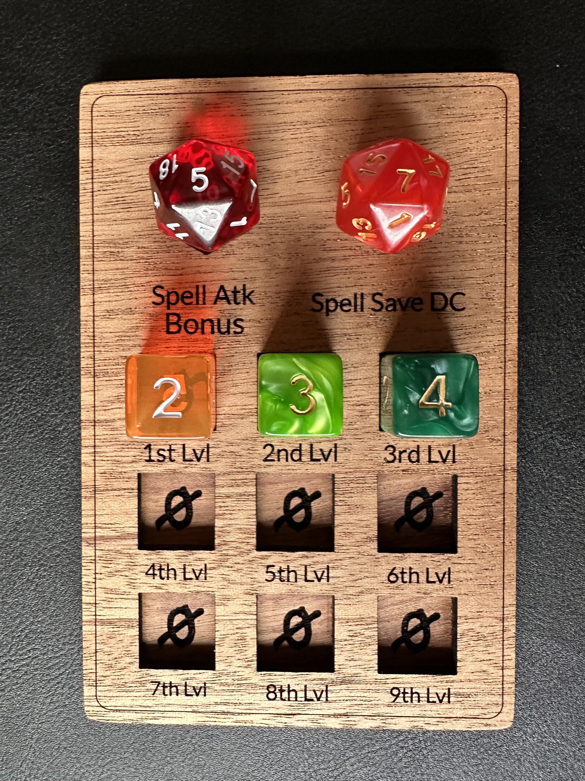 Handcrafted Wooden Spell Tracker for Rpgs - Etsy