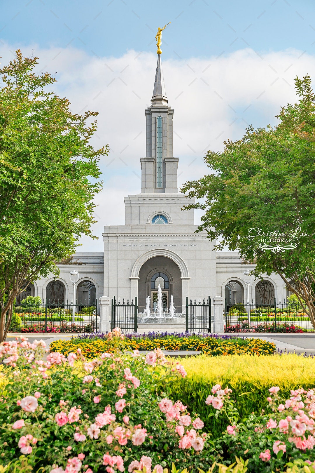 Sacramento California Temple Pink Roses Digital Download - Etsy