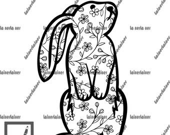 Standing Bunny Png - Etsy