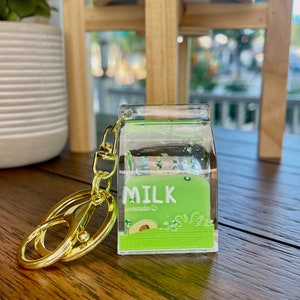 Milk Carton Keychain, Bridesmaid Box, Cow Design Vaca, Cute Gift ...