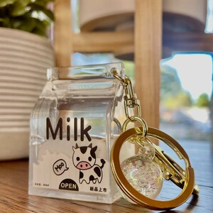 Milk Carton Keychain, Bridesmaid Box, Cow Design Vaca, Cute Gift ...