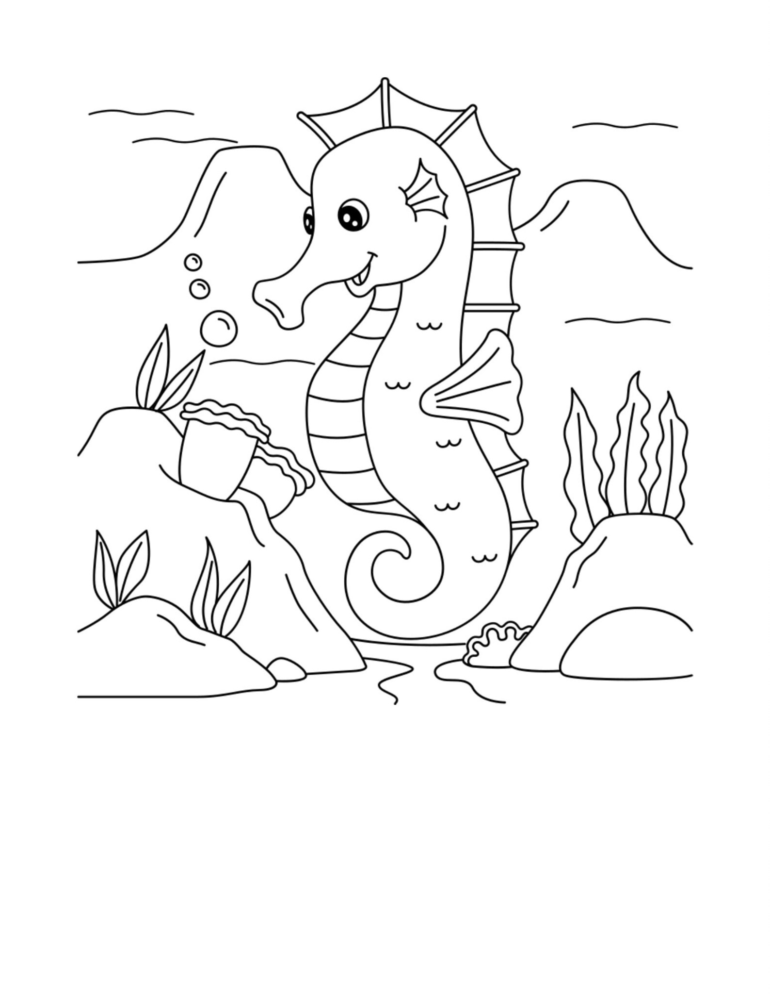 25 Coloring Pages — Activity Pages — Under the Sea - Etsy