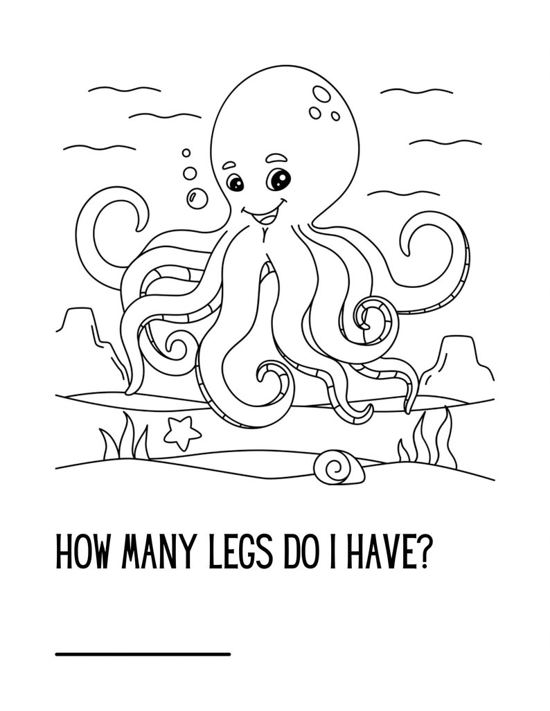 25 Coloring Pages — Activity Pages — Under the Sea - Etsy