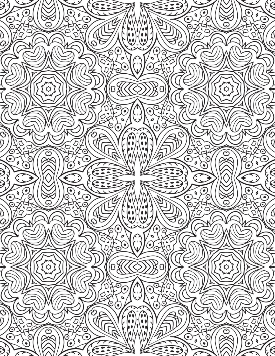 55 Teen/adult Coloring Pages Succulents Mandalas Flowers - Etsy