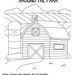 43 Pages — Around the Farm — Activity and Coloring Sheets - Etsy