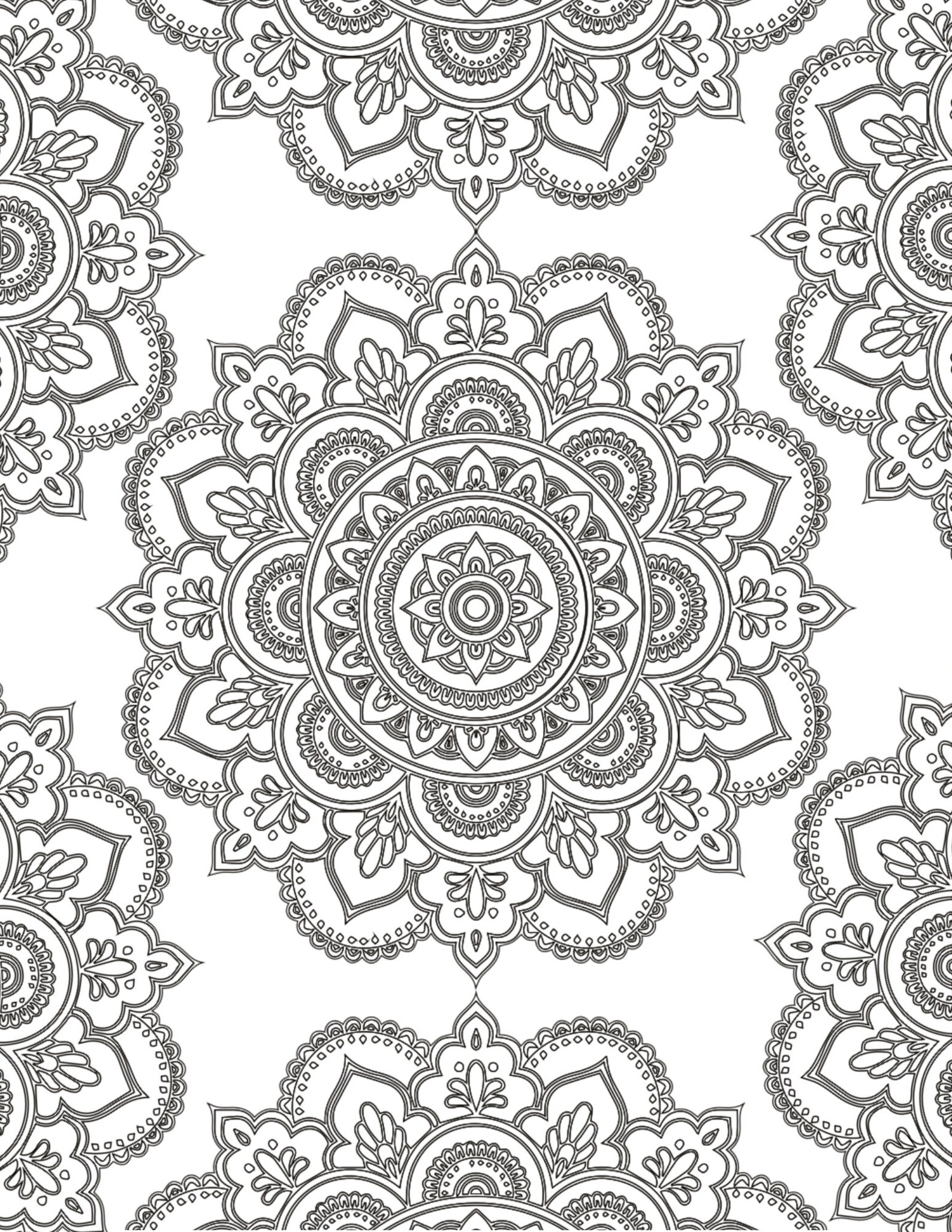 55 Teen/adult Coloring Pages — Succulents — Mandalas — Flowers - Etsy