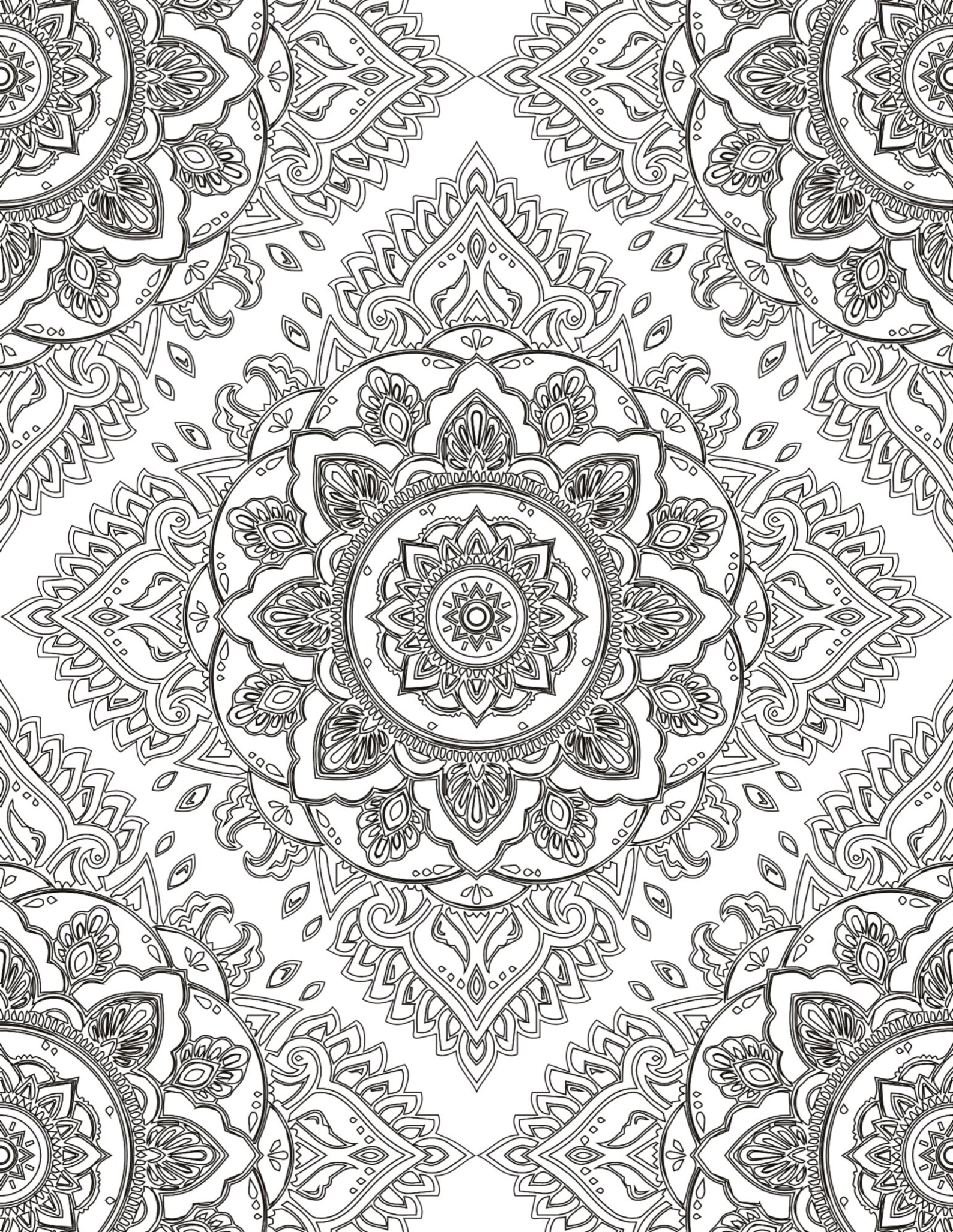 55 Teen/adult Coloring Pages — Succulents — Mandalas — Flowers - Etsy