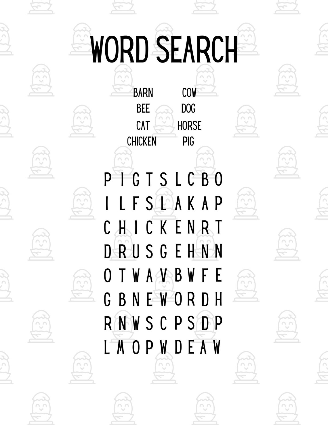 43 Pages Around the Farm Activity and Coloring Sheets - Etsy