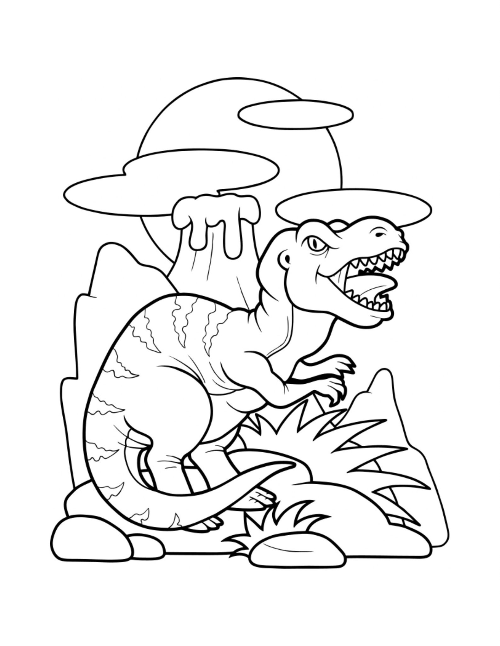 25 Dinosaur Coloring Pages - Etsy