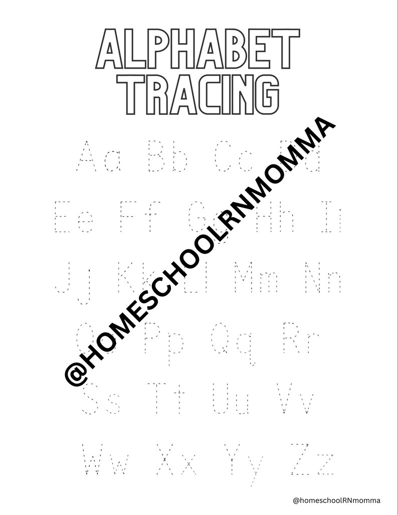 Tracing Pages for Toddlers - Etsy