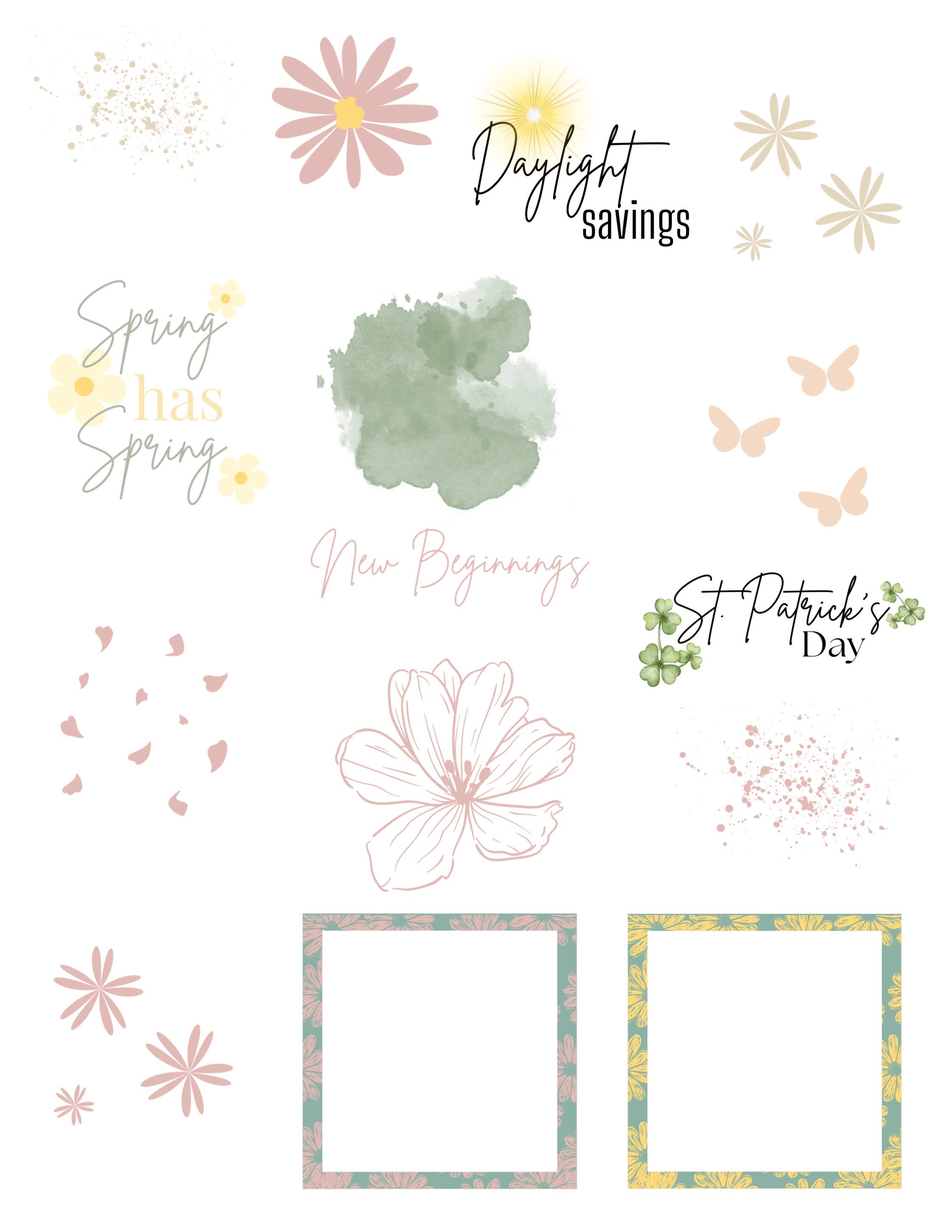 March Stickers Digital Planner Stickers Motivational - Etsy