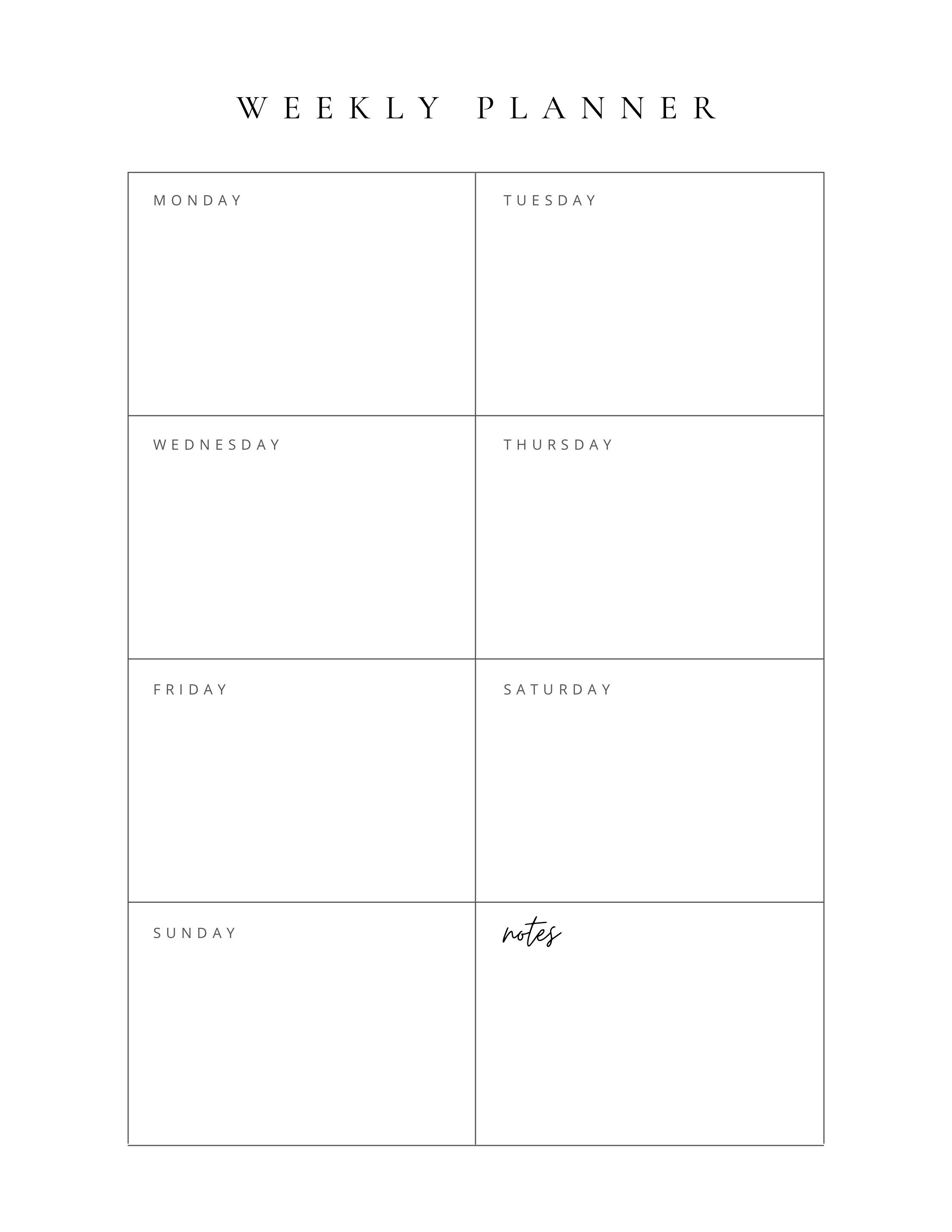 Daily and Weekly Templates | Digital Planner Template, Goodnotes ...