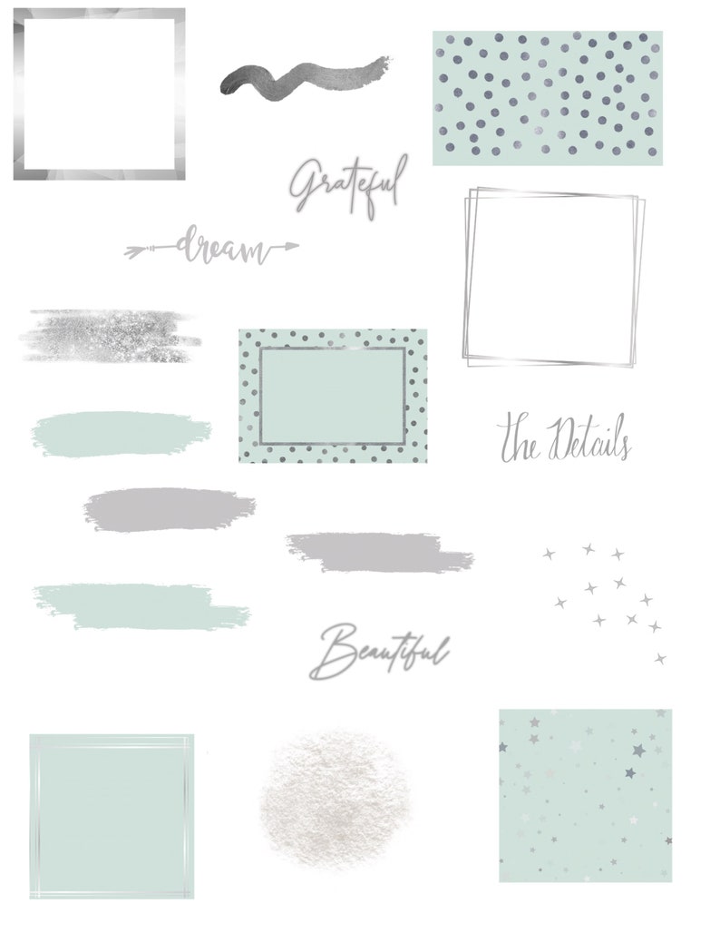 Feeling Minty By Ashlee Digital Studio Digital Planner Etsy