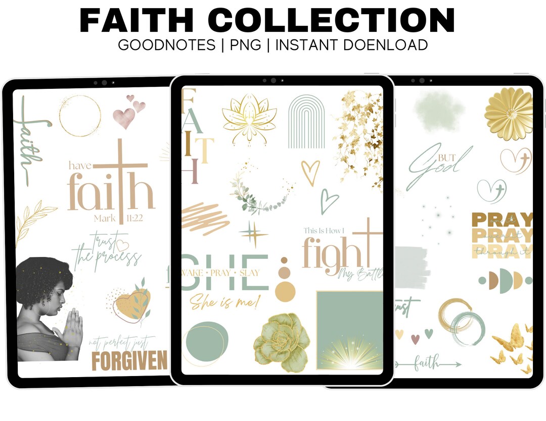 Faith Stickers | Bible Stickers | Digital Planner Stickers Motivational ...