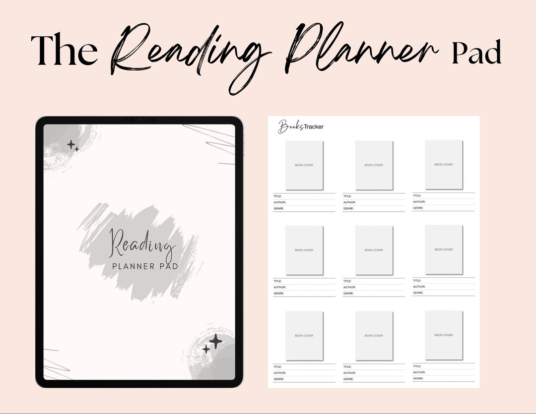 Digital Reading Planner Pad: Book Tracker for Goodnotes, Notability ...