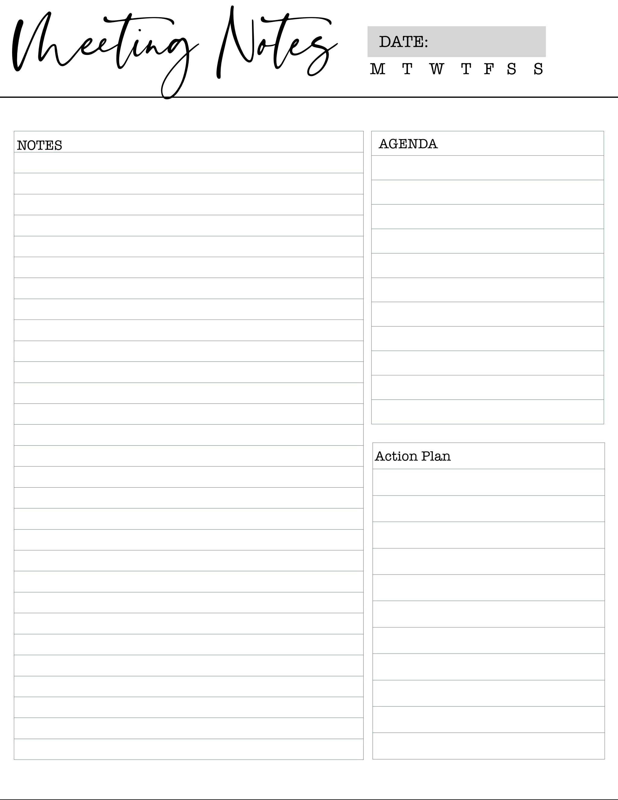 Digital Work Planner for Goodnotes | Office Planning for iPad | Work ...