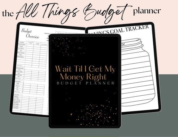 Digital Budget Planner Finance Tracker Finance Planner - Etsy