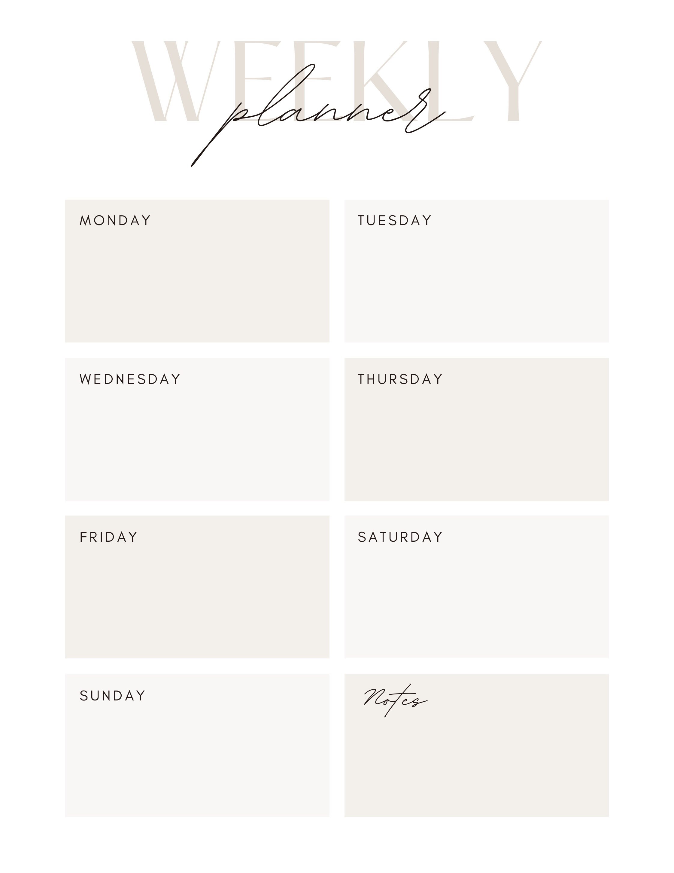 Daily and Weekly Templates | Digital Planner Template, Goodnotes ...