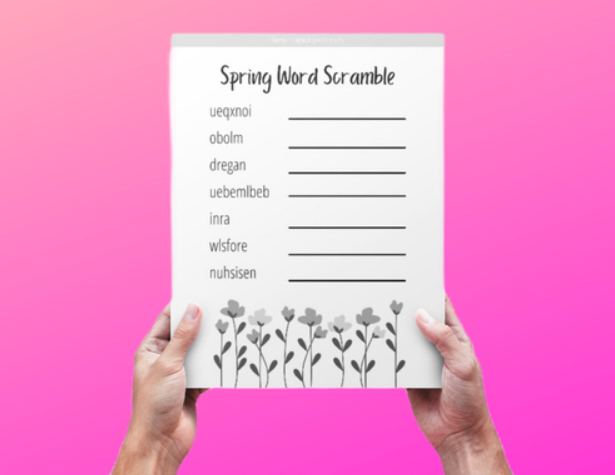 Spring Word Scramble | Activity, School, Classroom, Seasonal, Spring ...