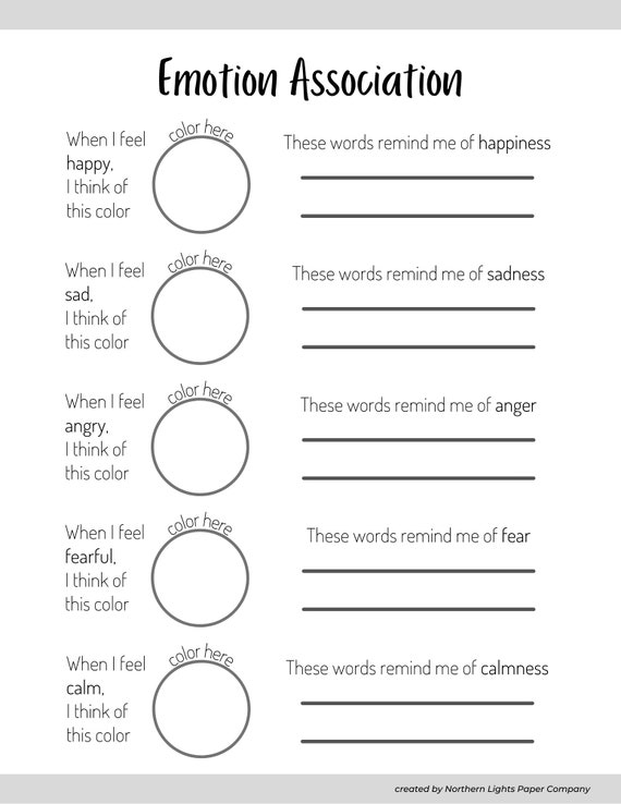 Word Association Worksheets