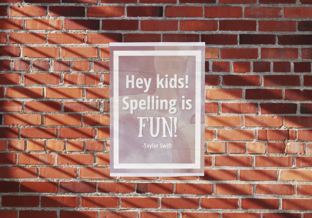Spelling is Fun! Poster | Classroom, Elementary School, Taylor Swift ...