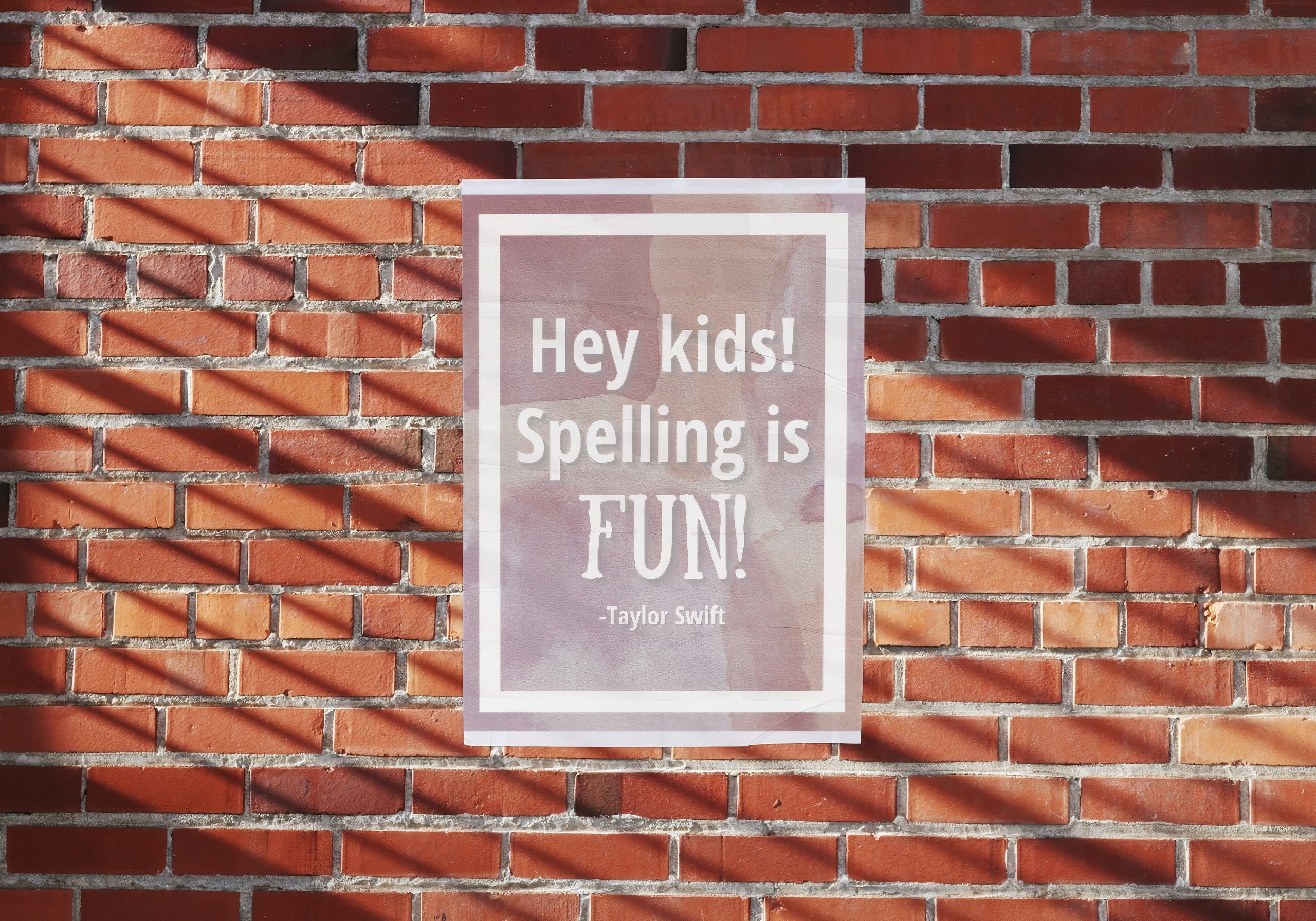 Spelling is Fun Poster Classroom, Elementary School, Taylor Swift ...