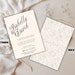 Printable Script Wedding Invitation Template, Editable Invitation ...