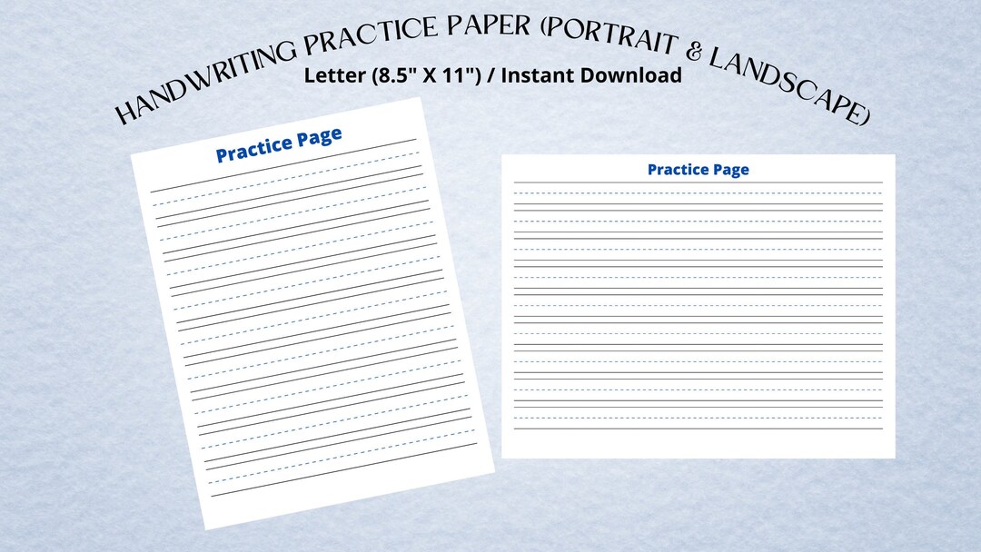 Handwriting Practice Sheets/ Cursive Worksheet for Kids/printable ...