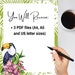 Tropical Bird Floral Printable Writing Paper, Printable Stationery ...