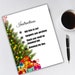 Christmas Writing Paper, Printable Lined and Unlined Christmas Tree ...