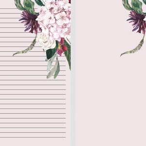Printable Pink Floral Letter Writing Stationery, Letter Writing Set ...