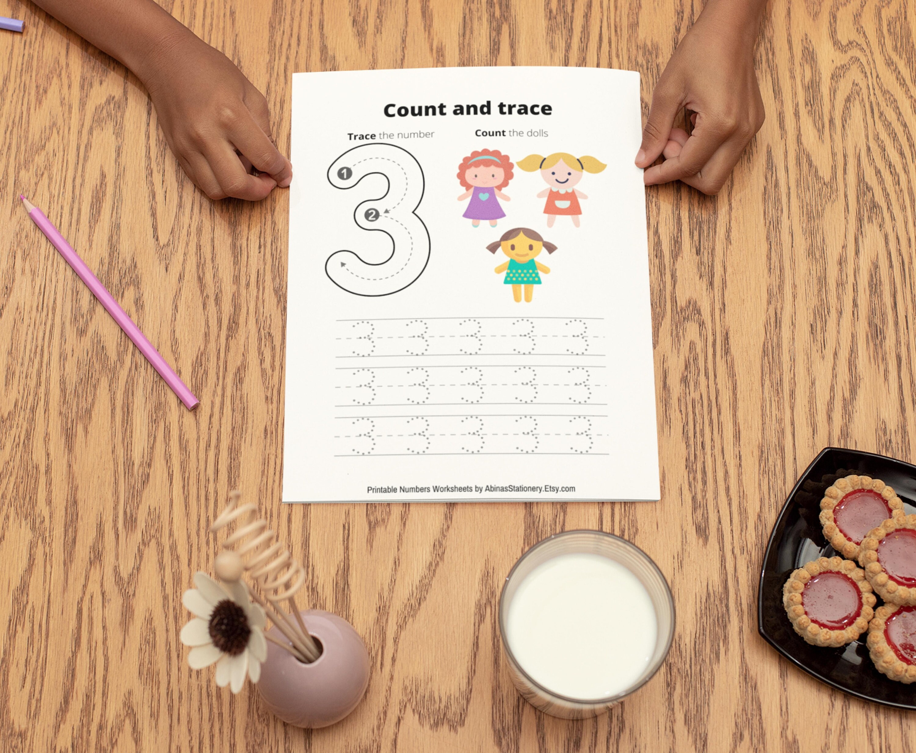 Printable Preschool and Kindergarten Bundle, Numbers 1-10 Tracing ...