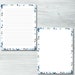 Printable Blue Floral Letter Writing Set- US Letter, A4 & A5 Lined and ...