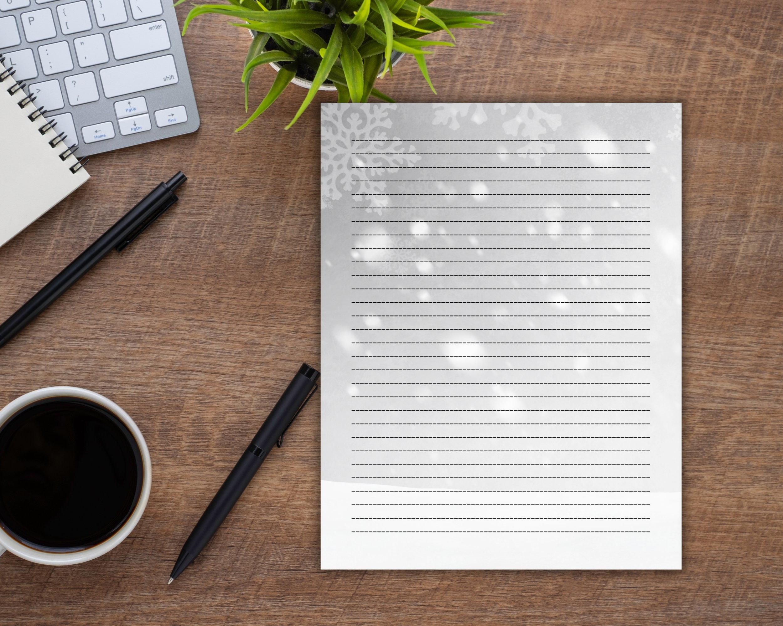 Christmas Writing Paper, Printable Lined and Unlined Christmas Tree ...